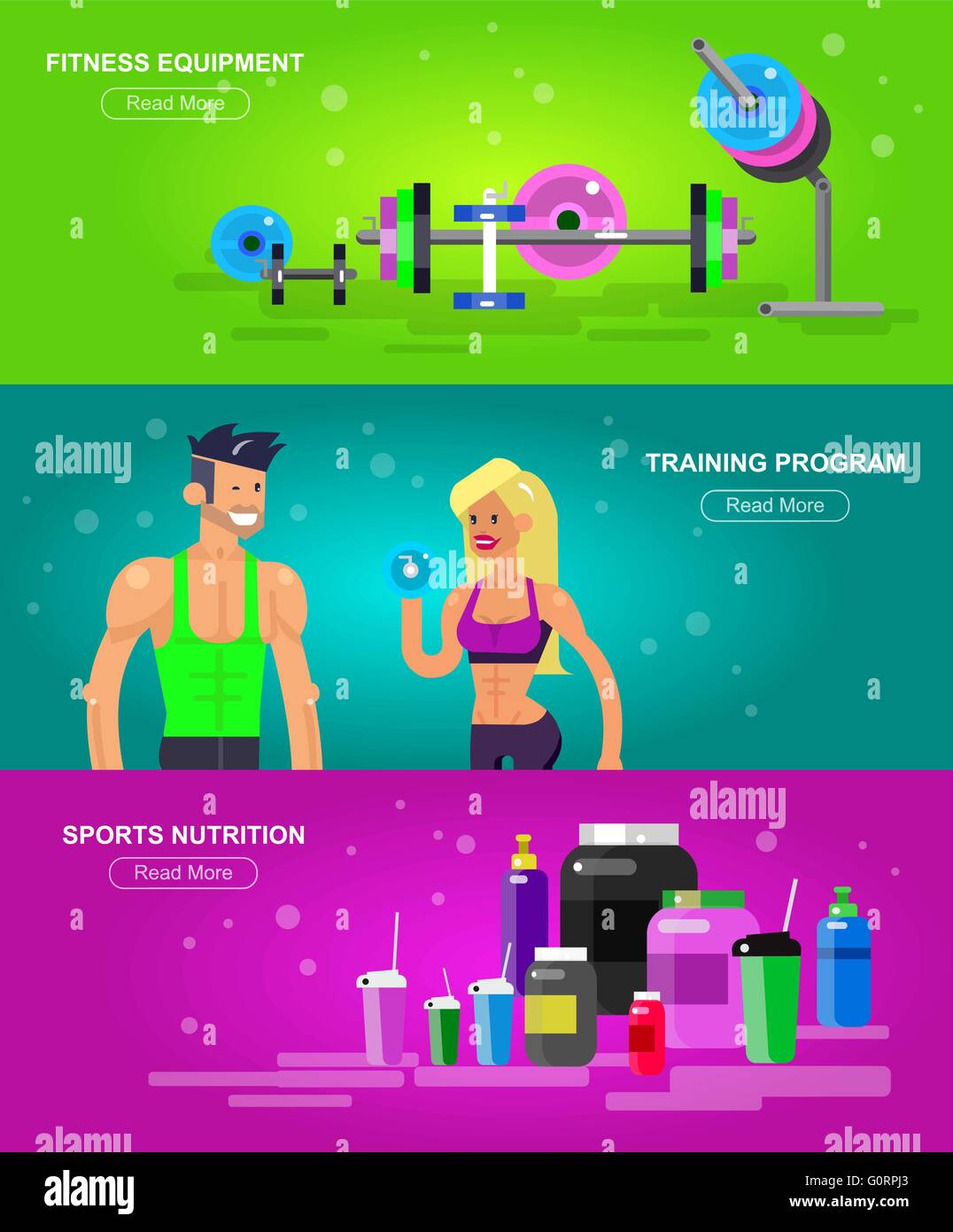 Fitness bodybuilding sport infographics design hi-res stock photography ...