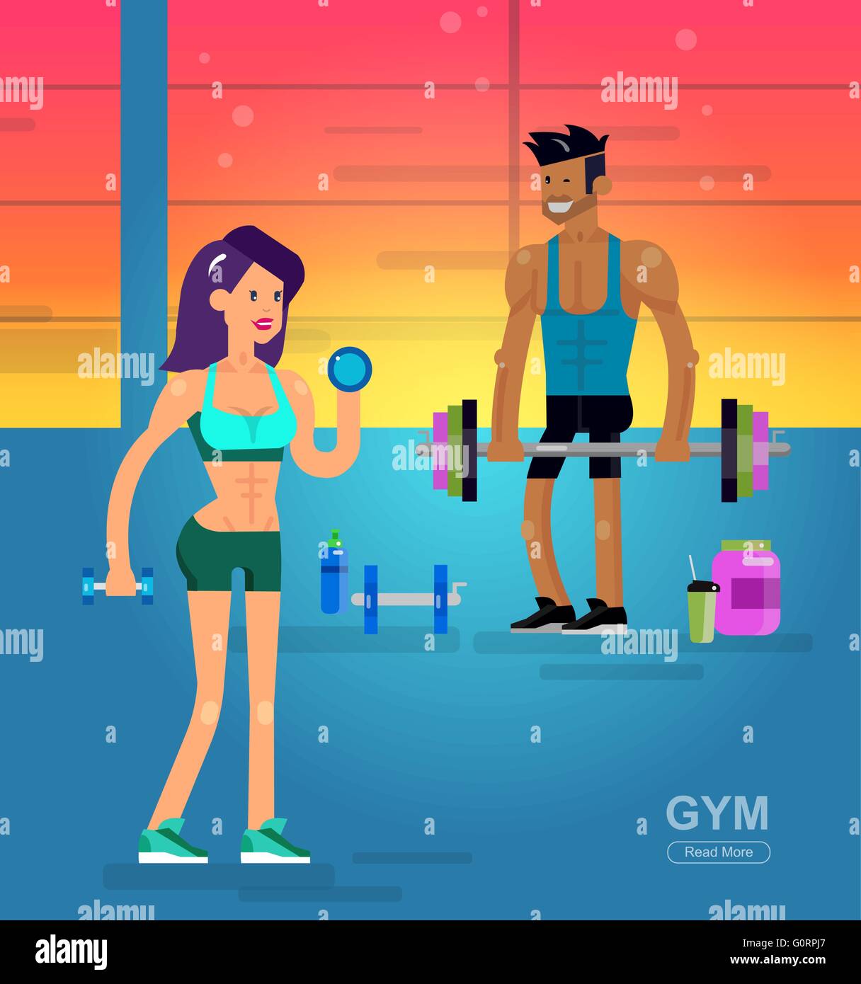 Fitness bodybuilding sport infographics design hi-res stock photography ...