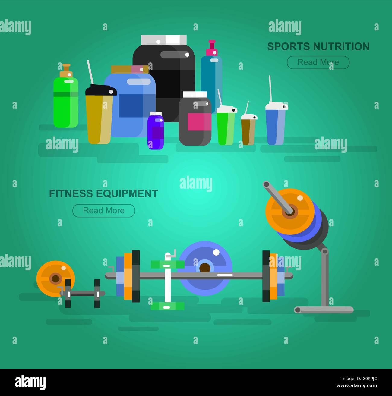 Fitness bodybuilding sport infographics design hi-res stock photography ...