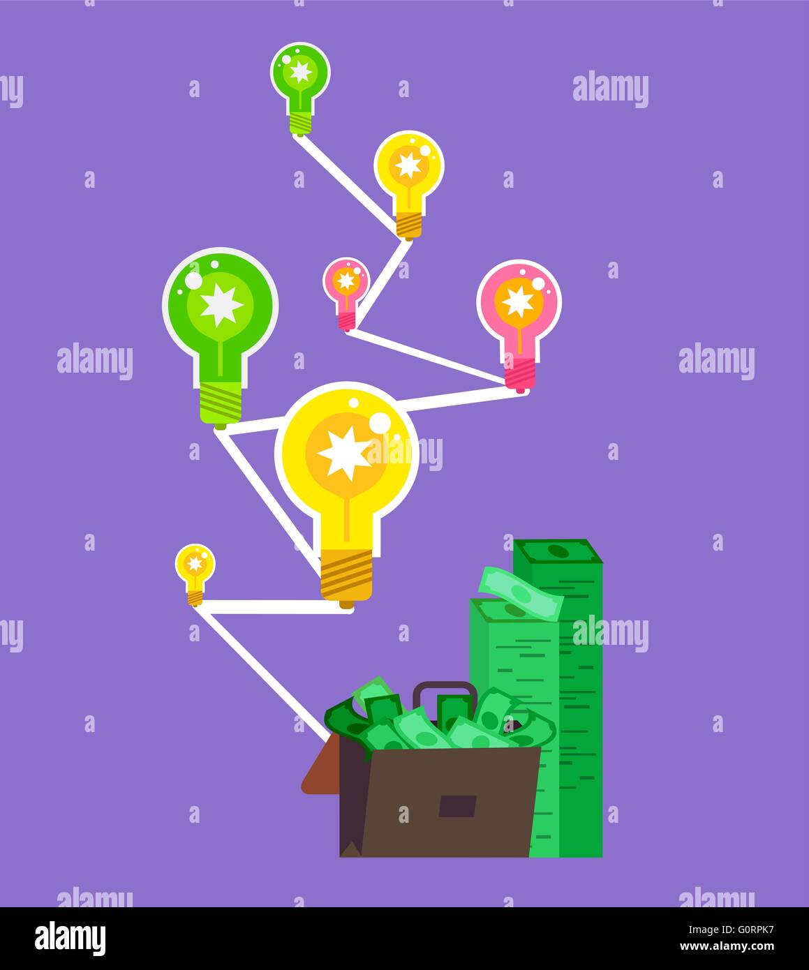 Money flow internet Stock Vector Images - Alamy