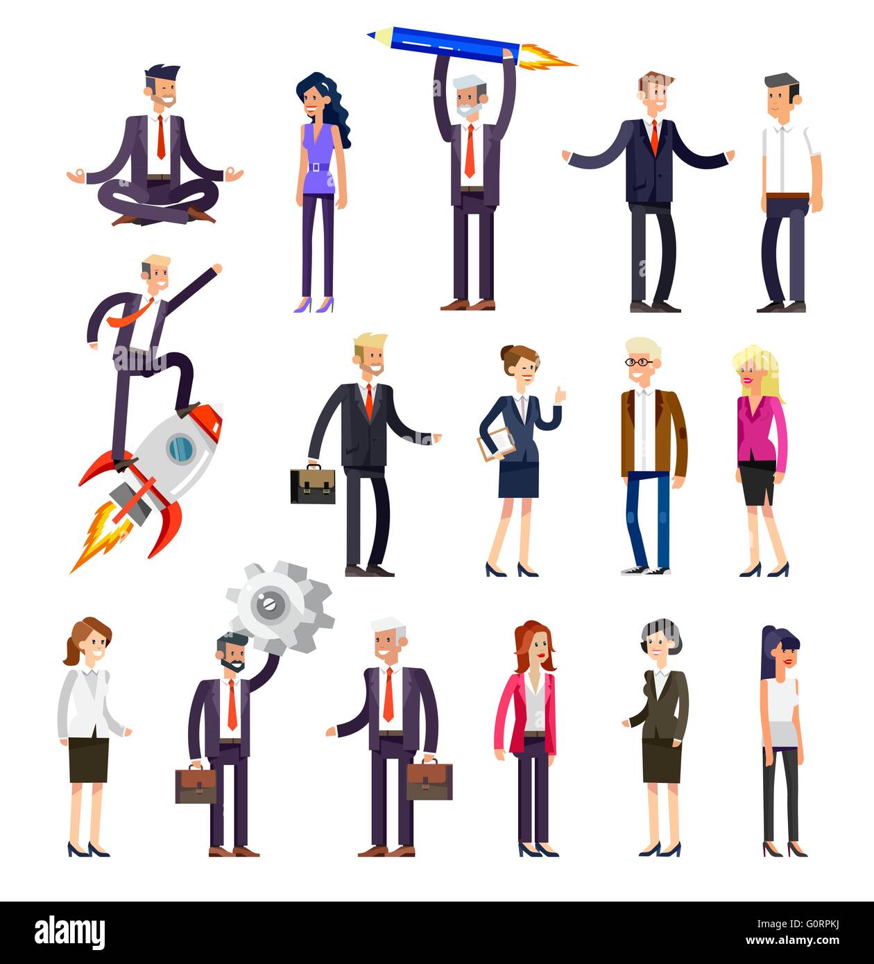 Vector detailed characters people, business Stock Vector Image & Art ...