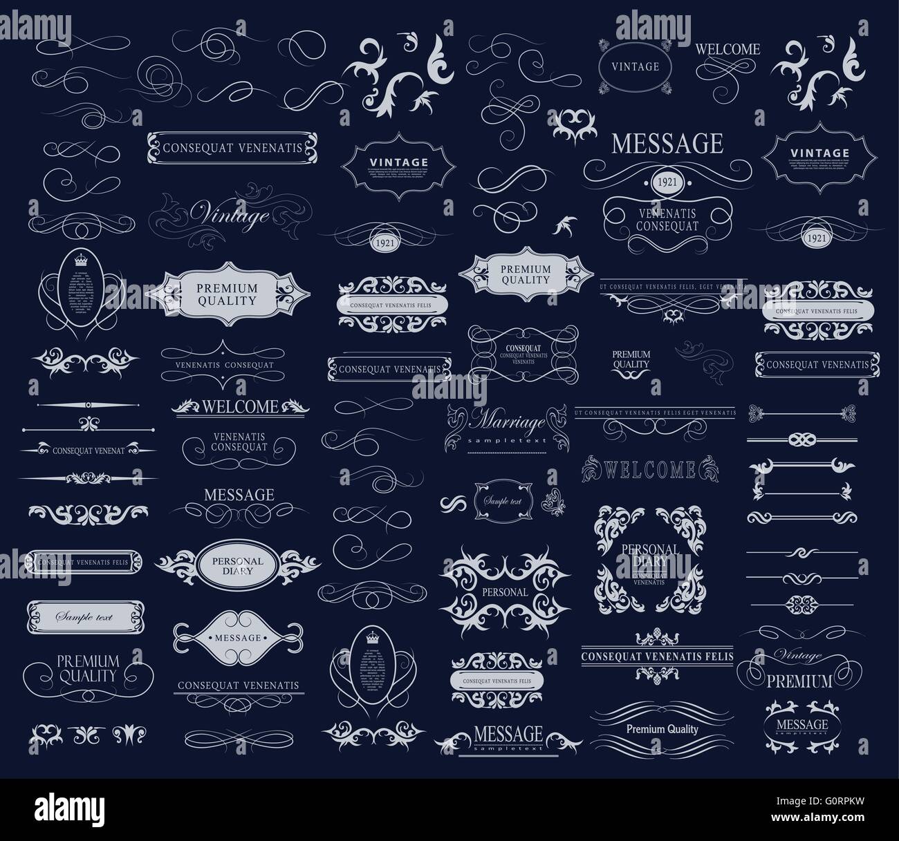 Elegant christmas background elements Stock Vector Images - Alamy