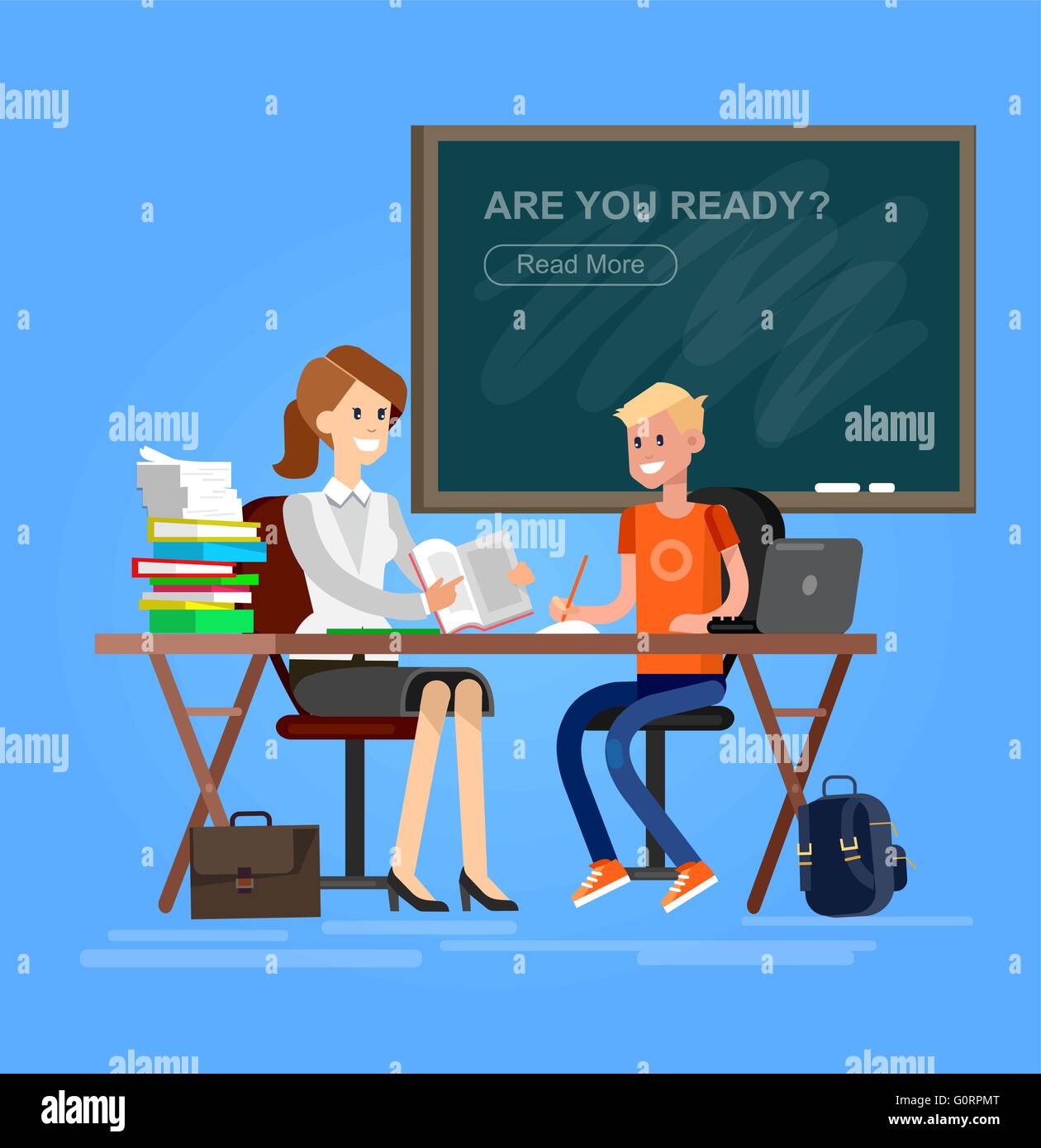 Vector detailed character woman teacher Stock Vector Image & Art - Alamy