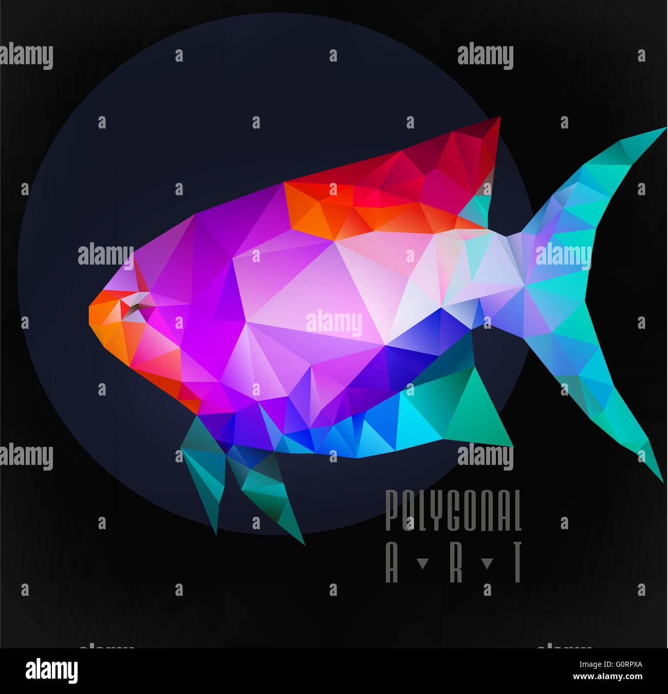 Abstract polygonal fish Stock Vector Image & Art - Alamy