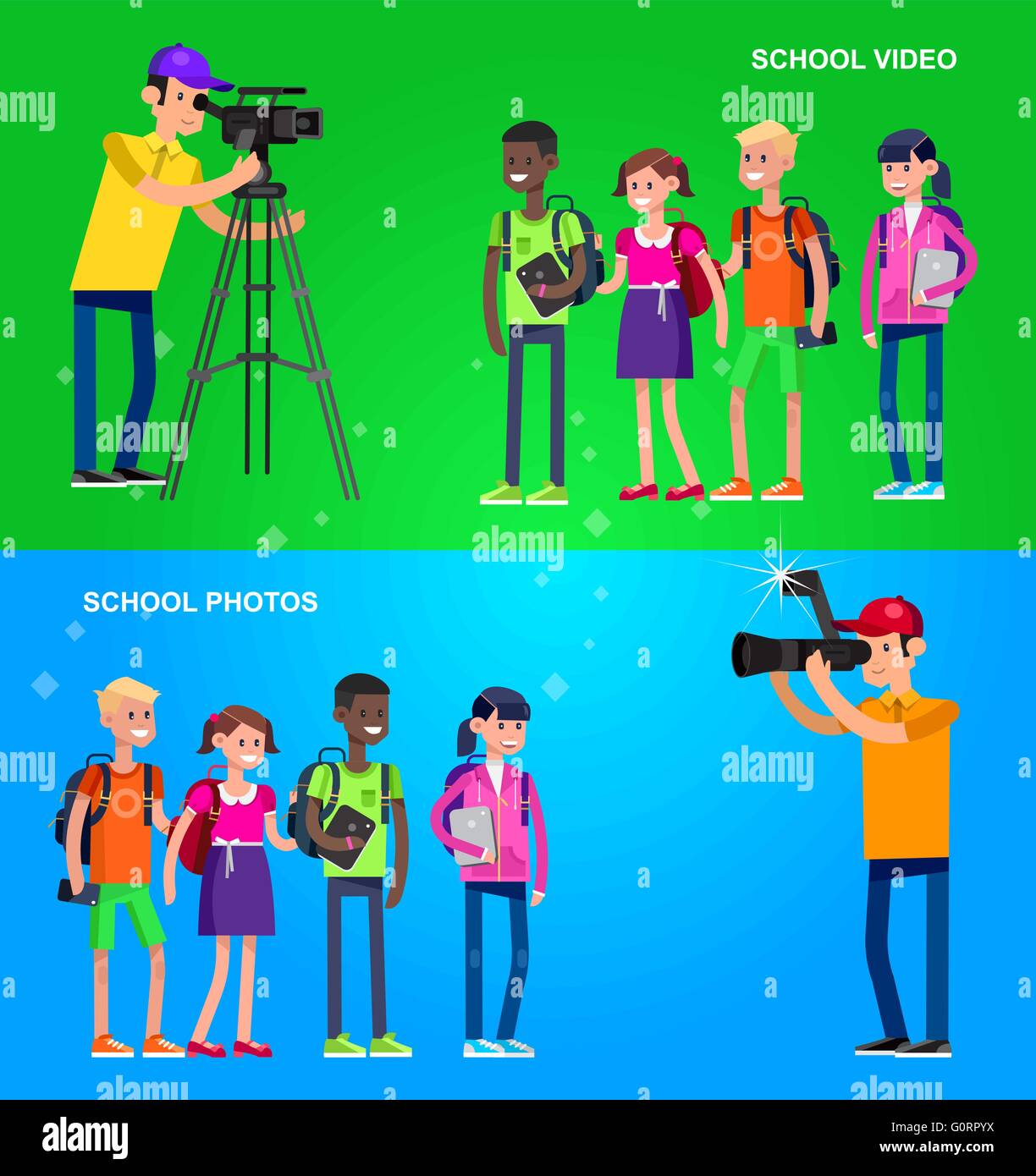 Male photographer model Stock Vector Images - Alamy