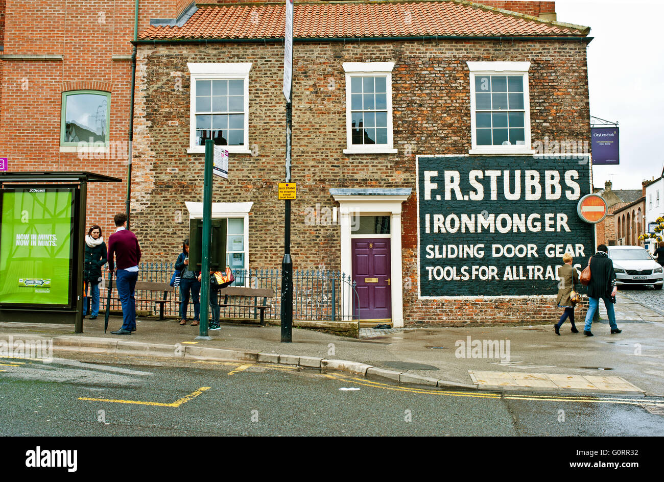 FR Stubs Sign Merchantgate, York Stock Photo - Alamy