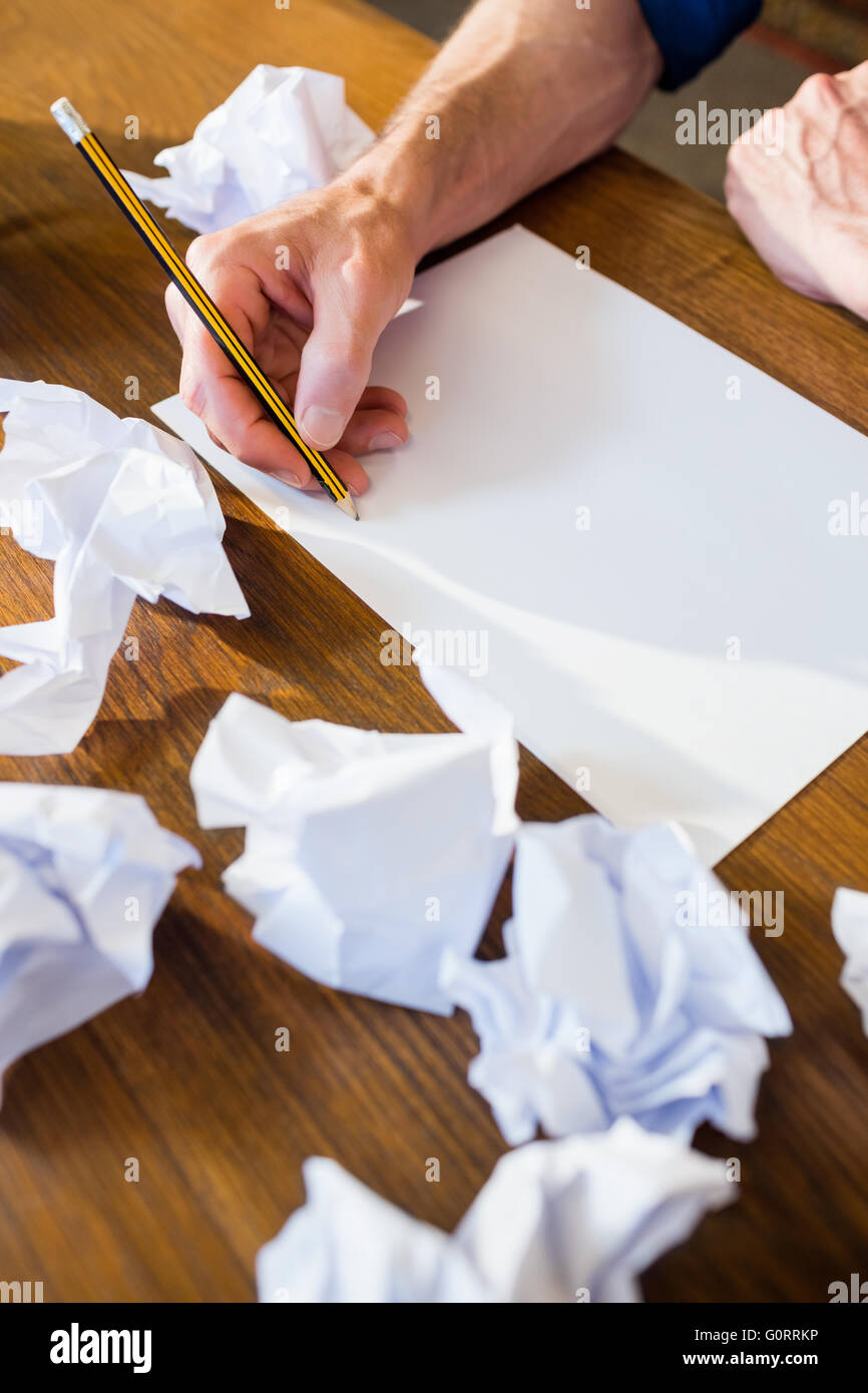 Portrait of hands drawing on a sheet of paper Stock Photo - Alamy