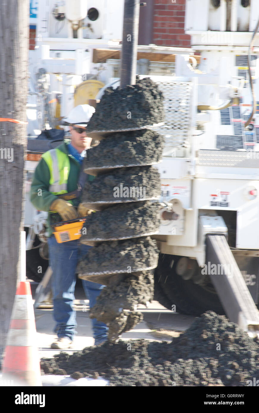 Damaged utility pole hi-res stock photography and images - Alamy