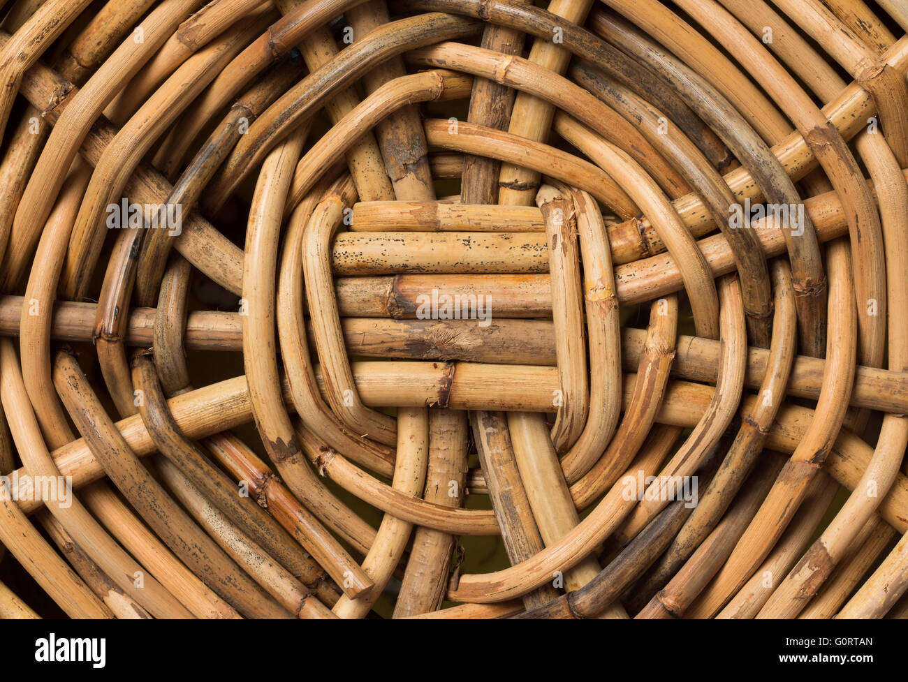 Centre of some cane work, show the strength the cane been woven ...