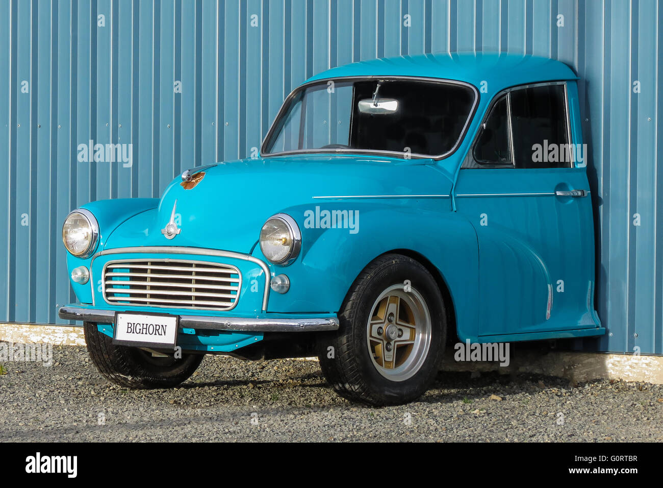 Half a car through a wall Stock Photo - Alamy