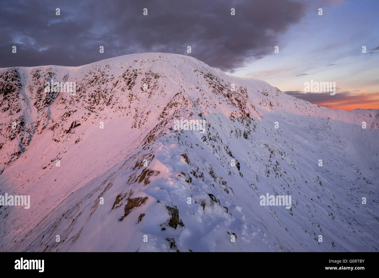 Helvellyn under snow hi-res stock photography and images - Alamy
