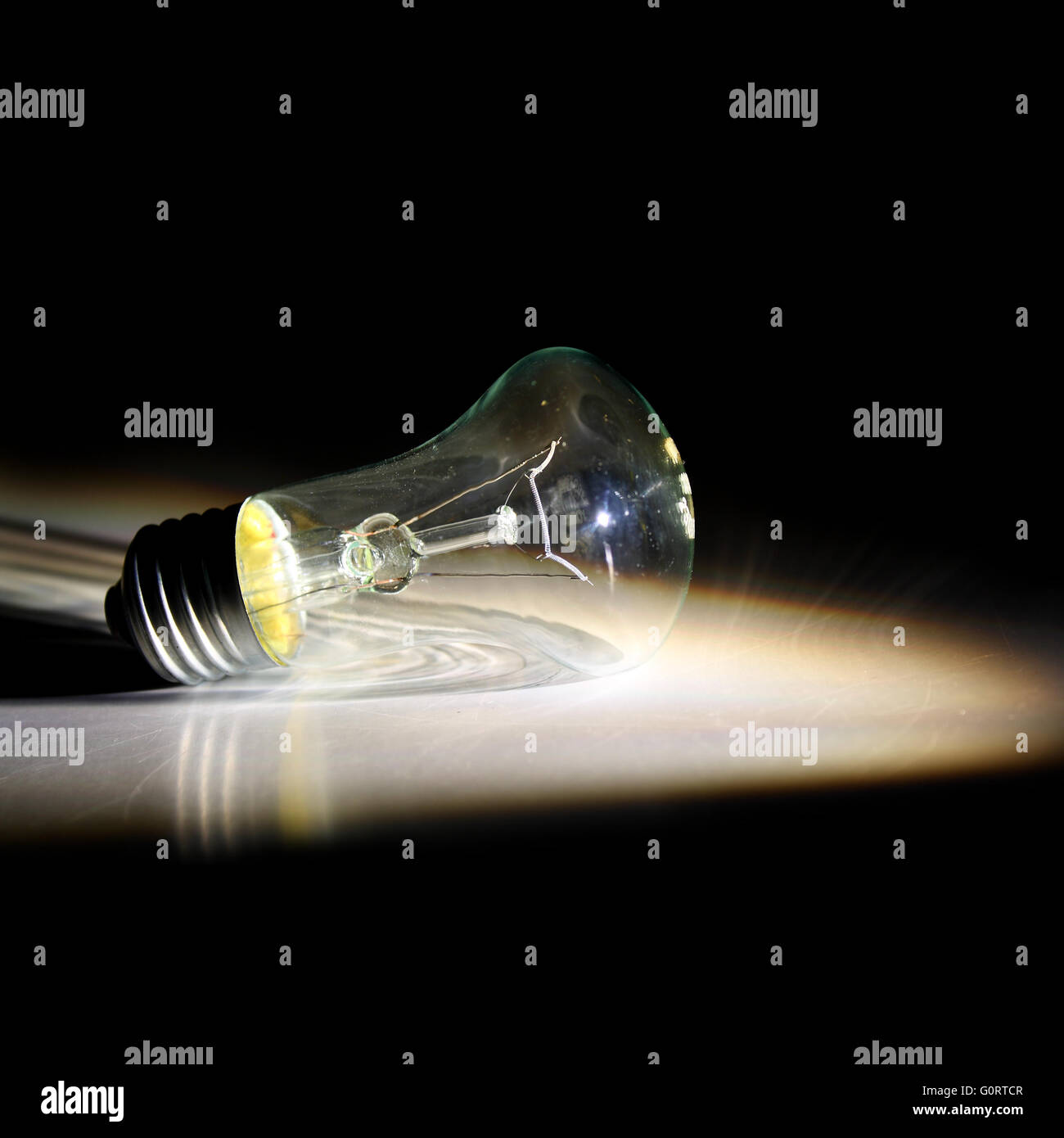 light bulb in an unusual Stock Photo - Alamy