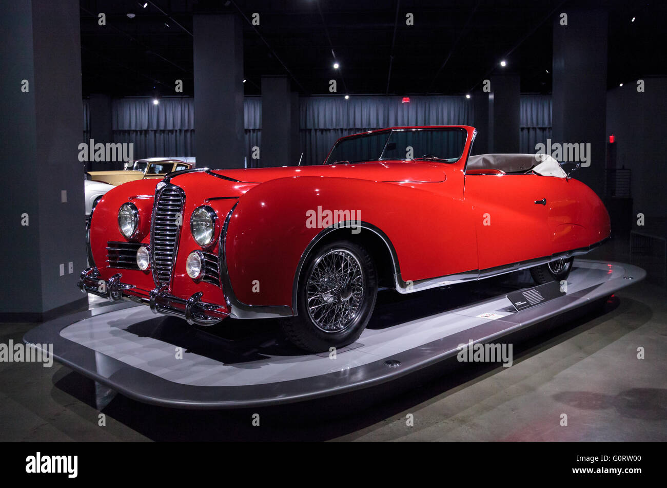 1949 Delahaye Type 175 Drophead Coupe at the Petersen Automotive Museum ...