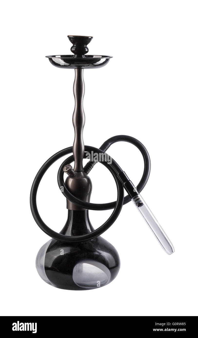 Modern hookah isolated on white background Stock Photo - Alamy