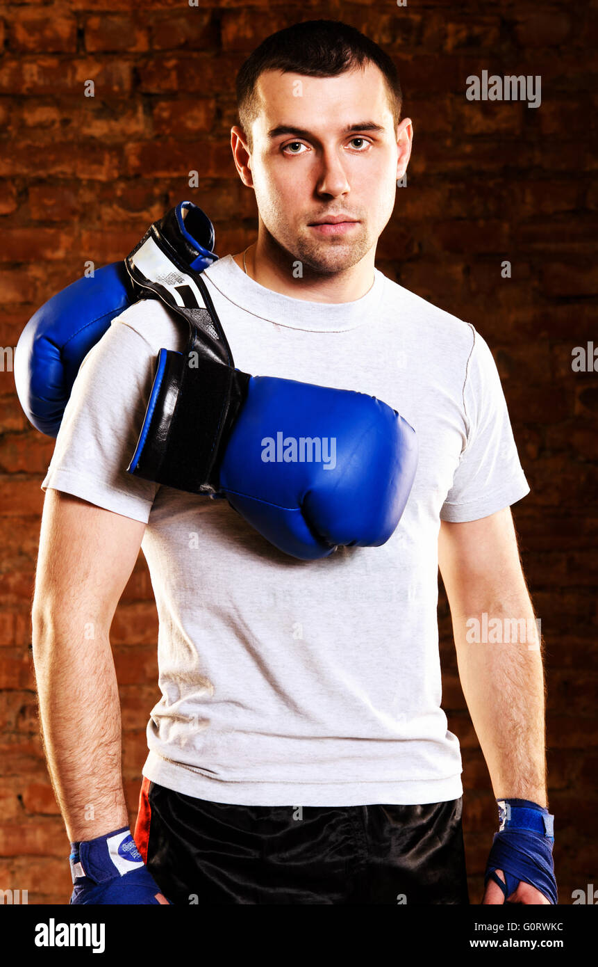 Portrait angry muscular mma fighter hi-res stock photography and images ...