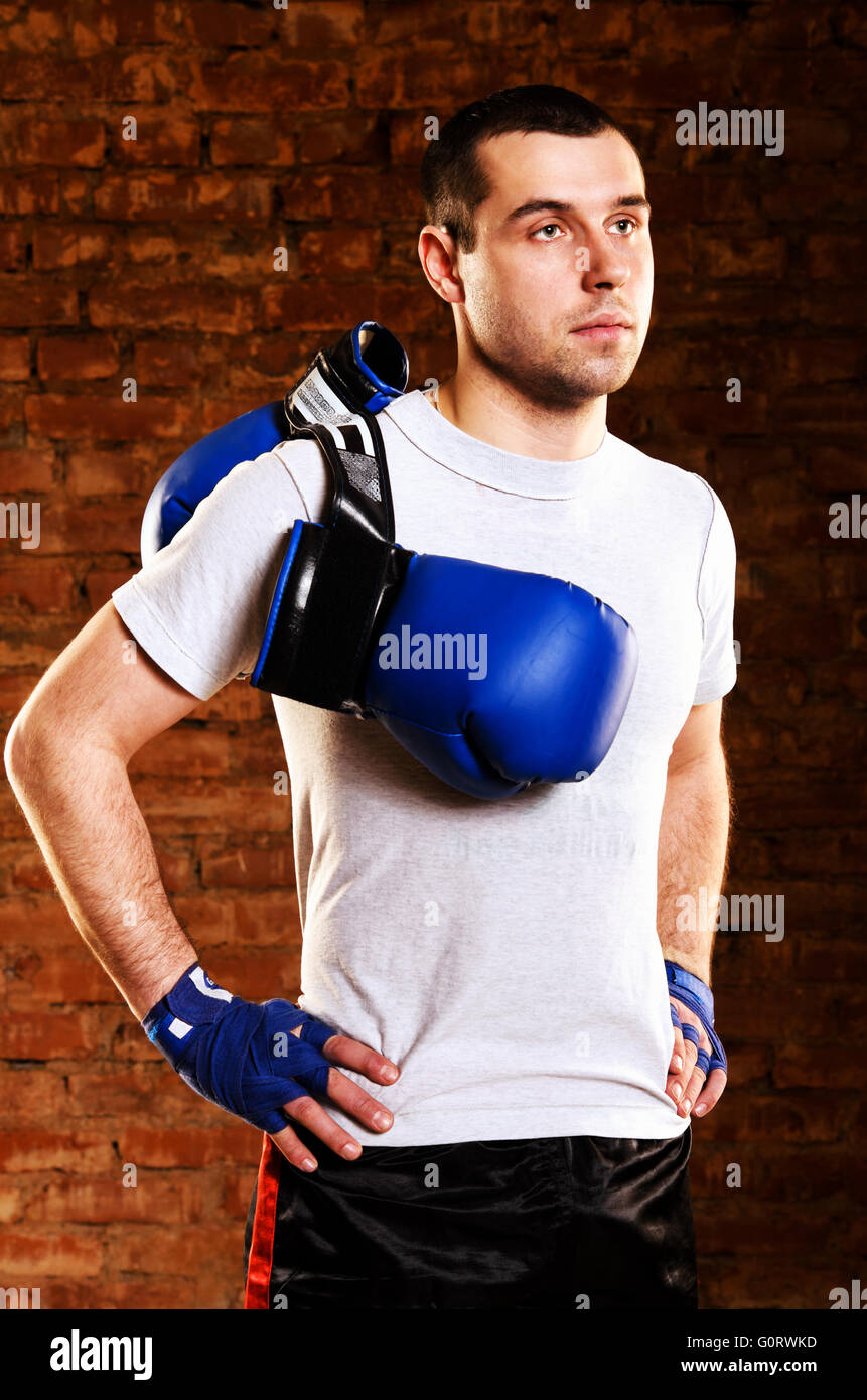 Portrait angry muscular mma fighter hi-res stock photography and images ...