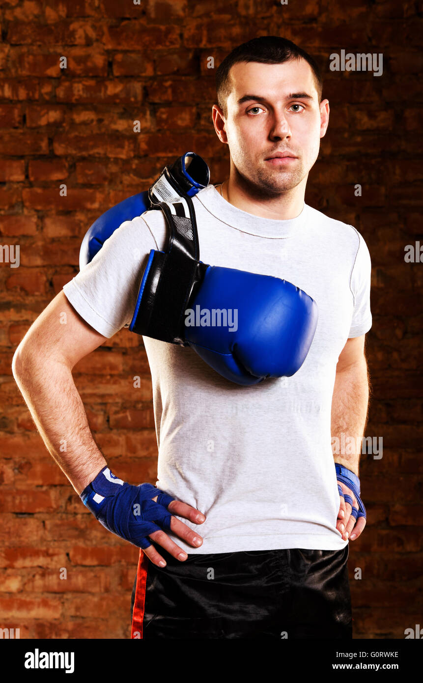 Portrait angry muscular mma fighter hi-res stock photography and images ...
