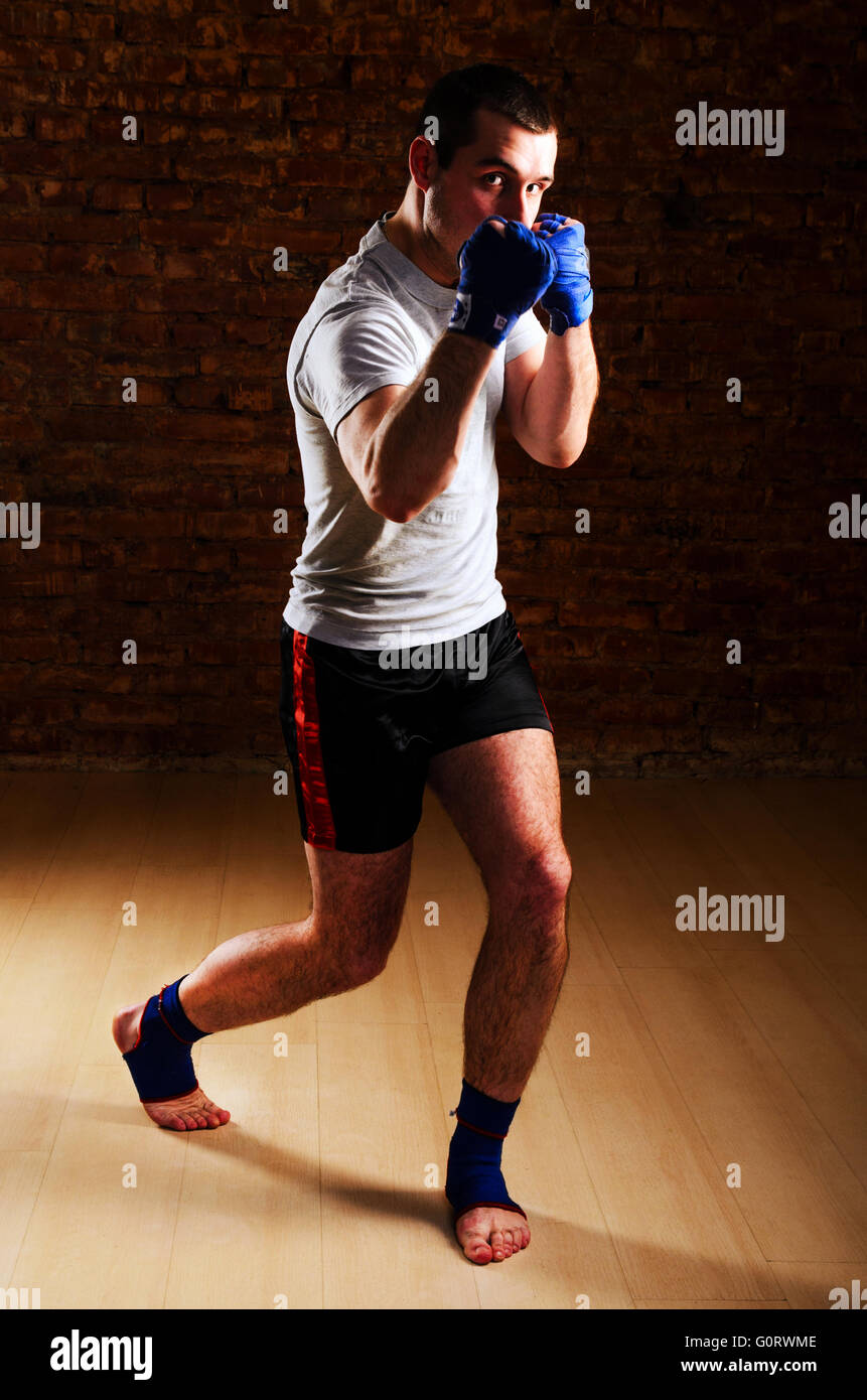 Portrait angry muscular mma fighter hi-res stock photography and images ...
