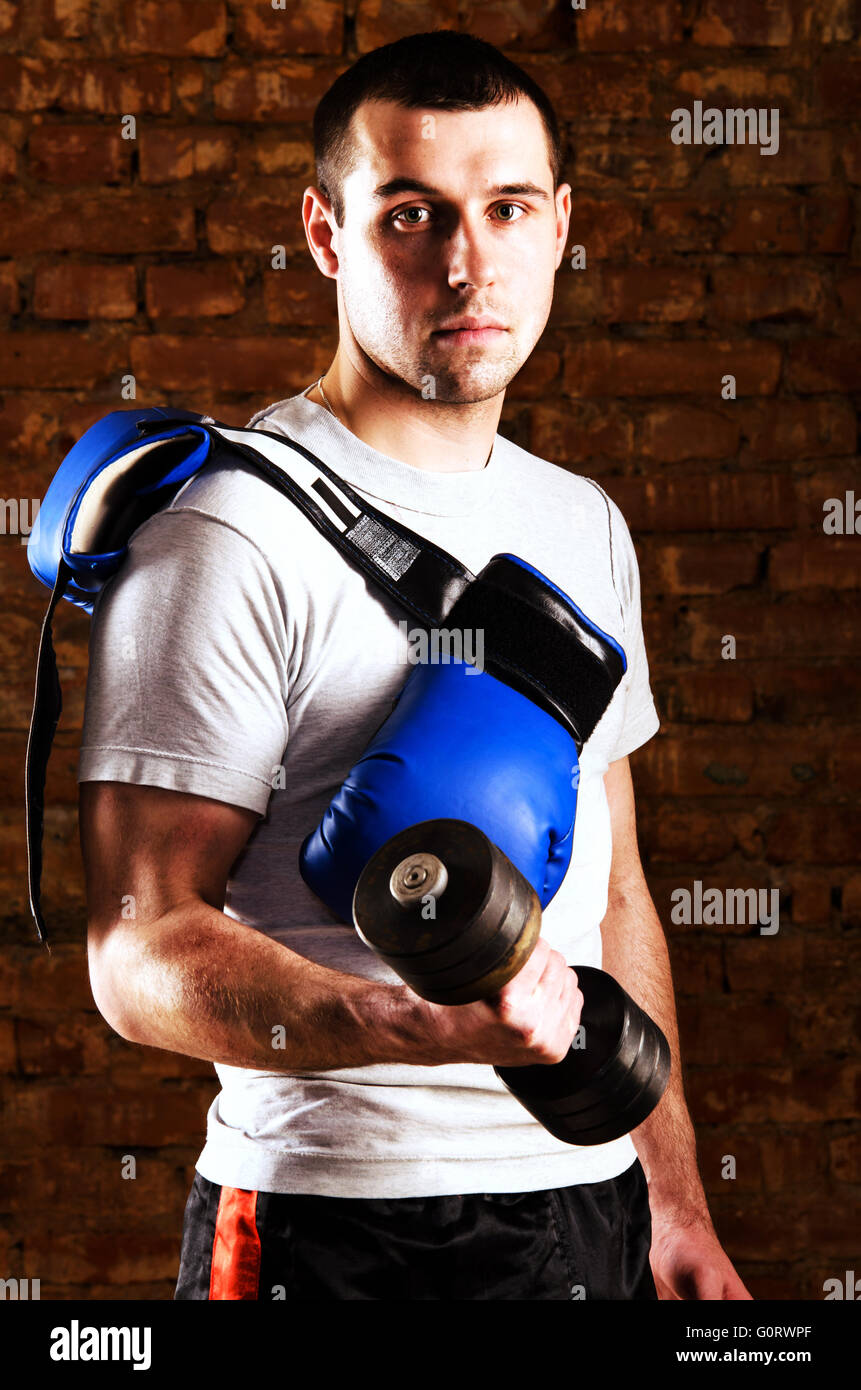 Portrait angry muscular mma fighter hi-res stock photography and images ...