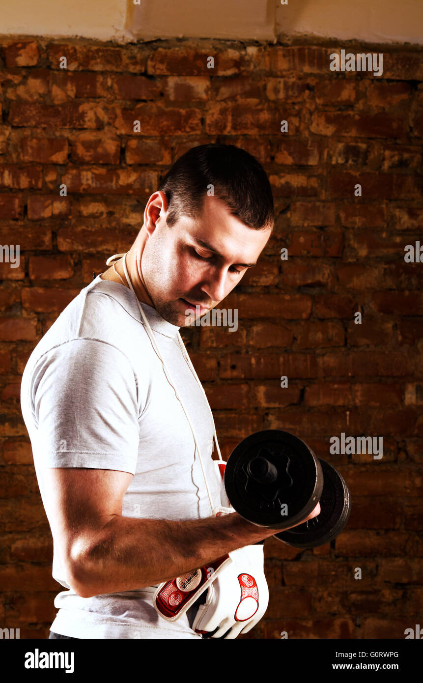 Portrait angry muscular mma fighter hi-res stock photography and images ...