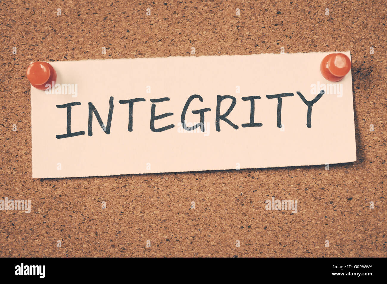 integrity Stock Photo - Alamy
