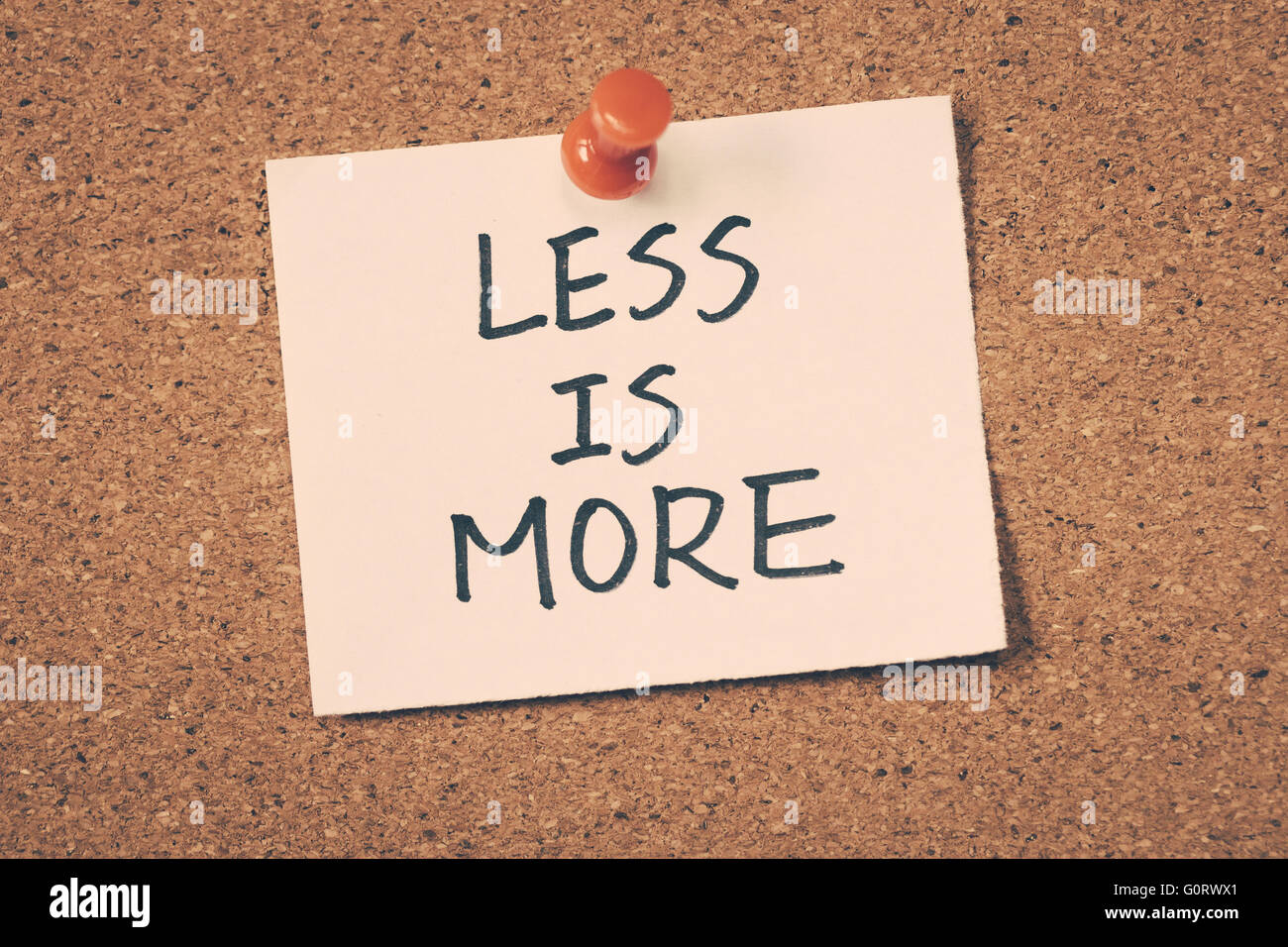 Less is more concept hi-res stock photography and images - Alamy