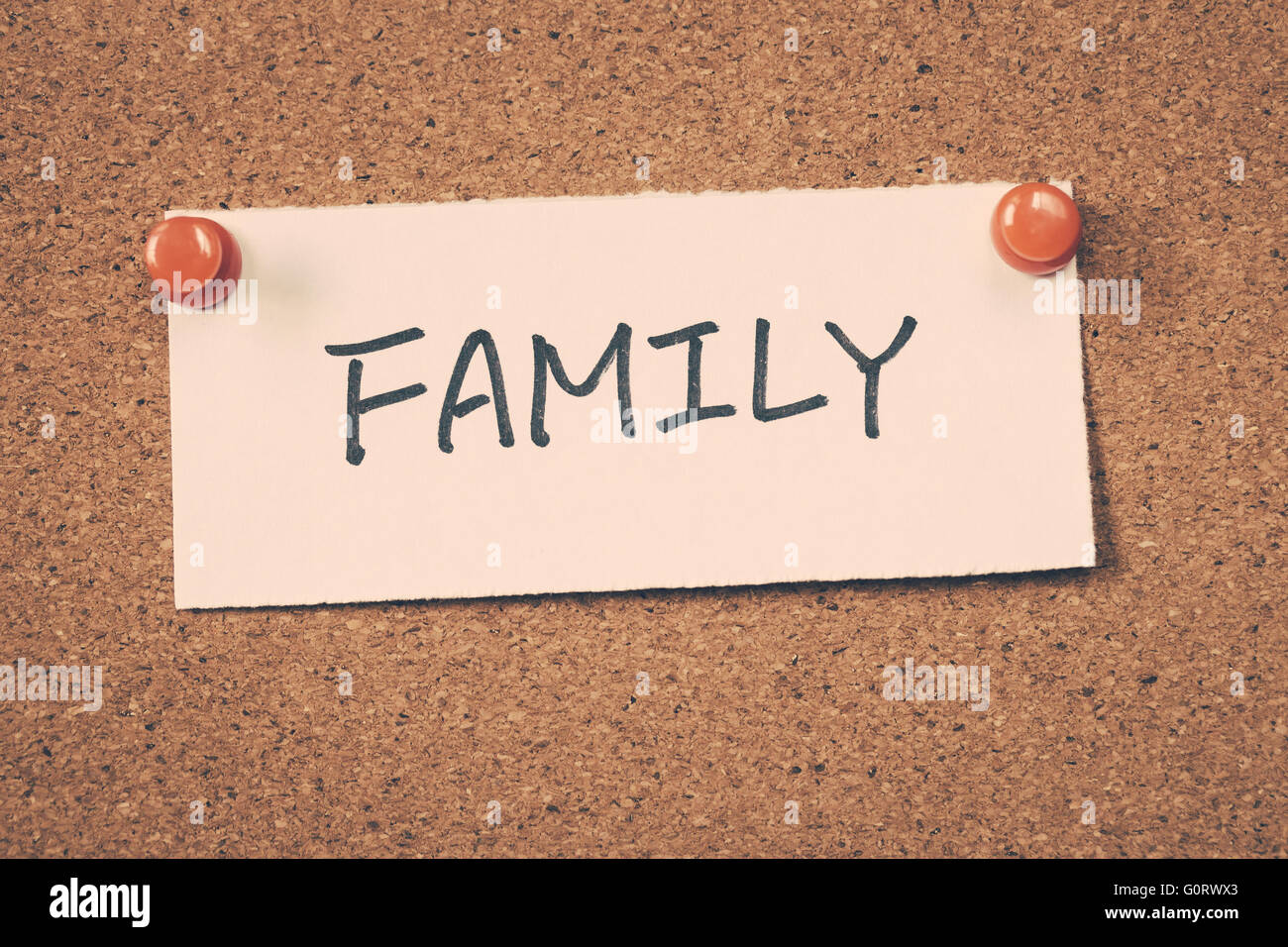 Family memo board hi-res stock photography and images - Alamy