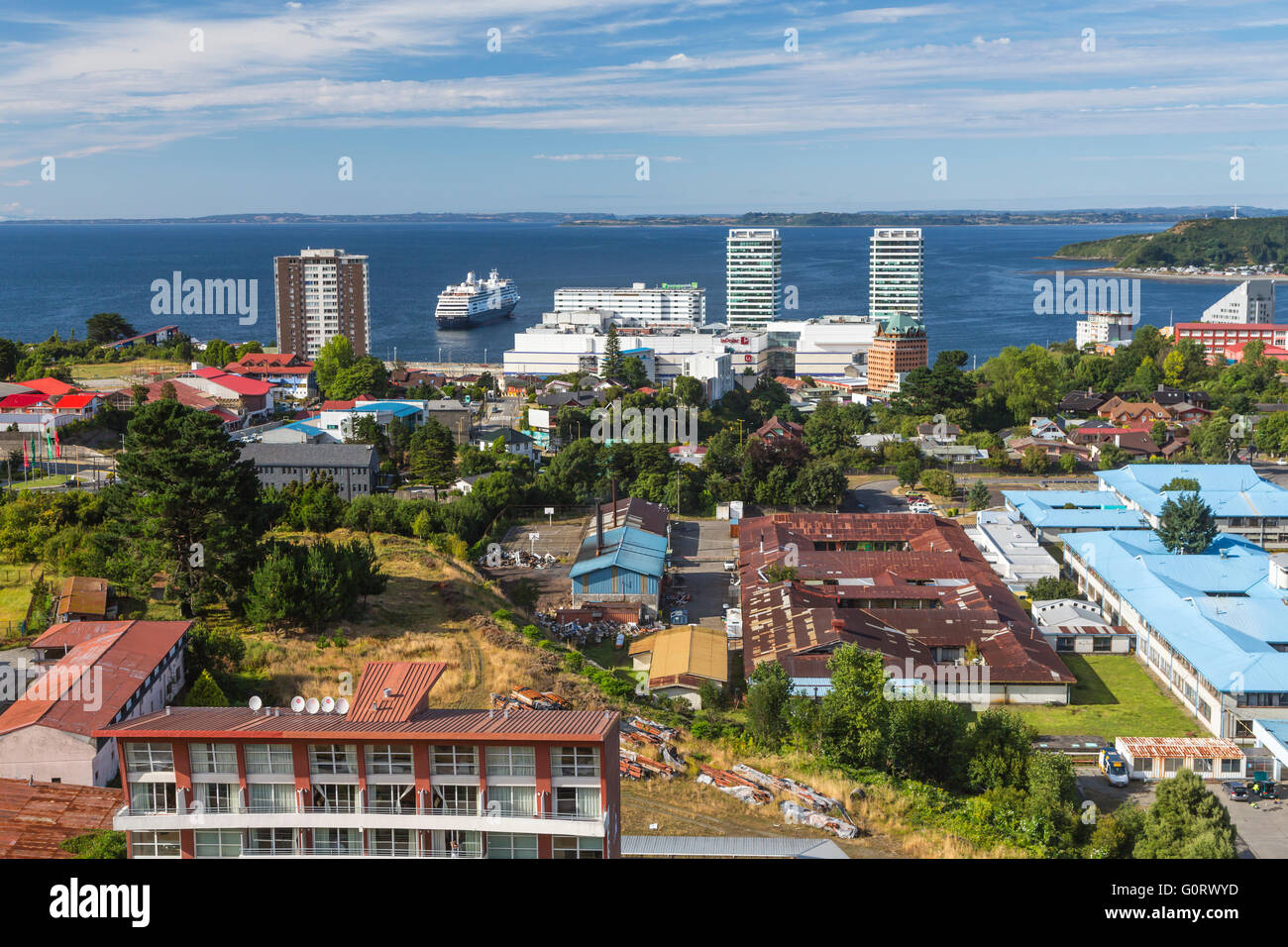 Aerial skyline view puerto montt hi-res stock photography and images ...