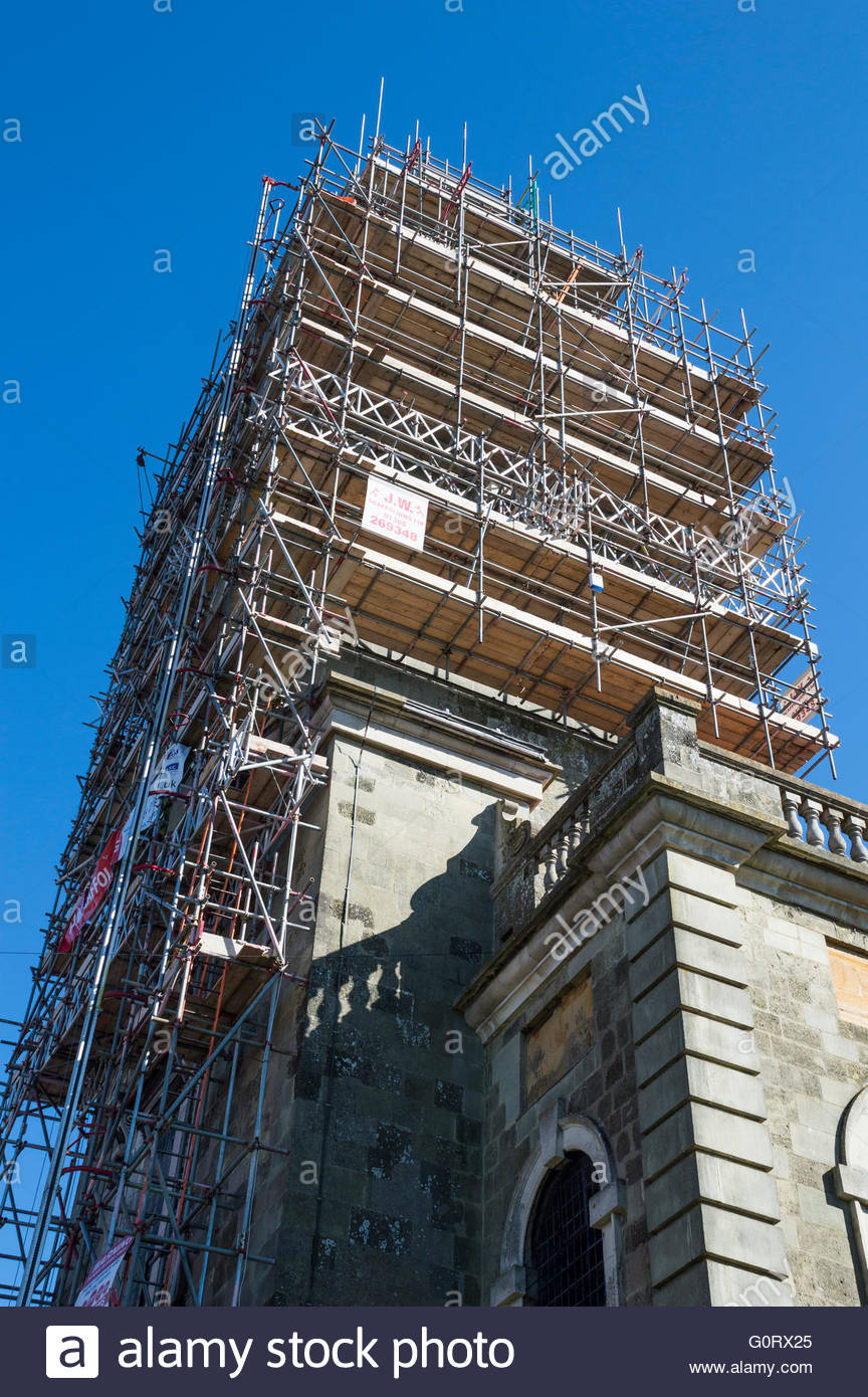 Scaffolding Around Tower High Resolution Stock Photography and Images ...