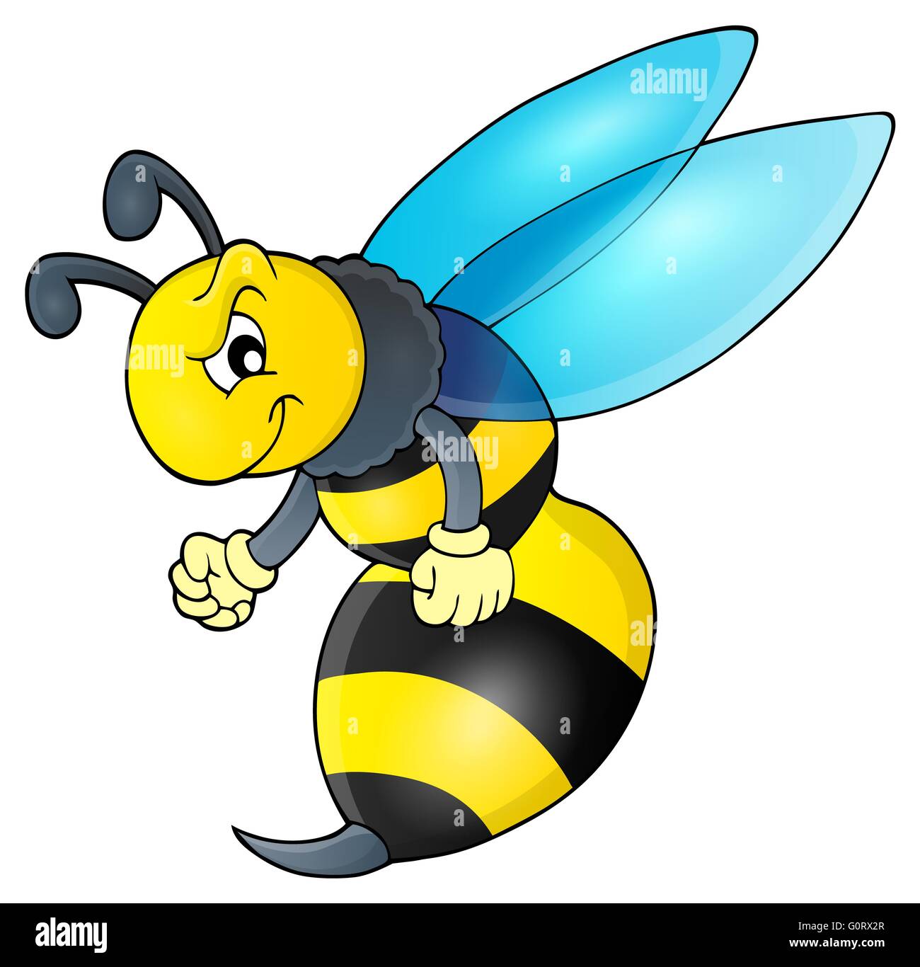 Wasp theme image 1 - picture illustration Stock Photo - Alamy