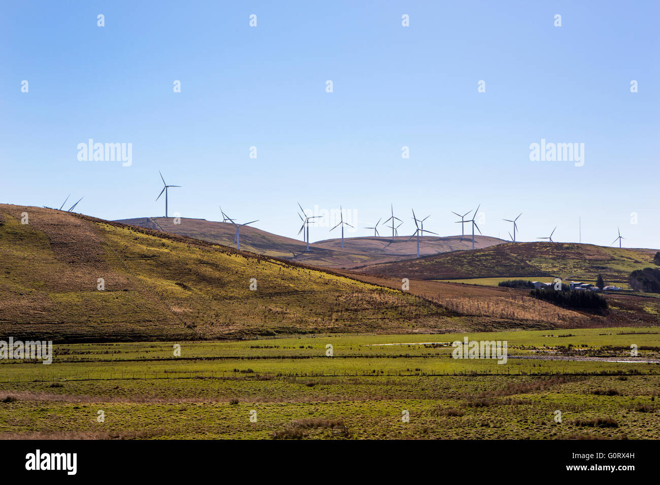 Wind farm in Scotland Stock Photo - Alamy