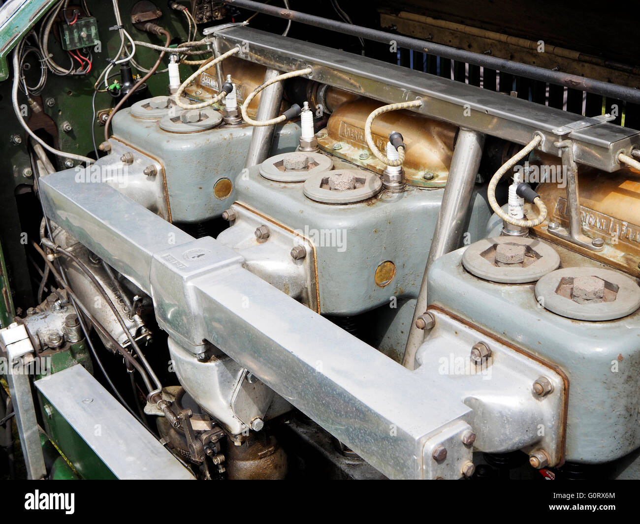 The 6 cylinder engine of 1914 American LaFrance 'Simplex' (USA ...