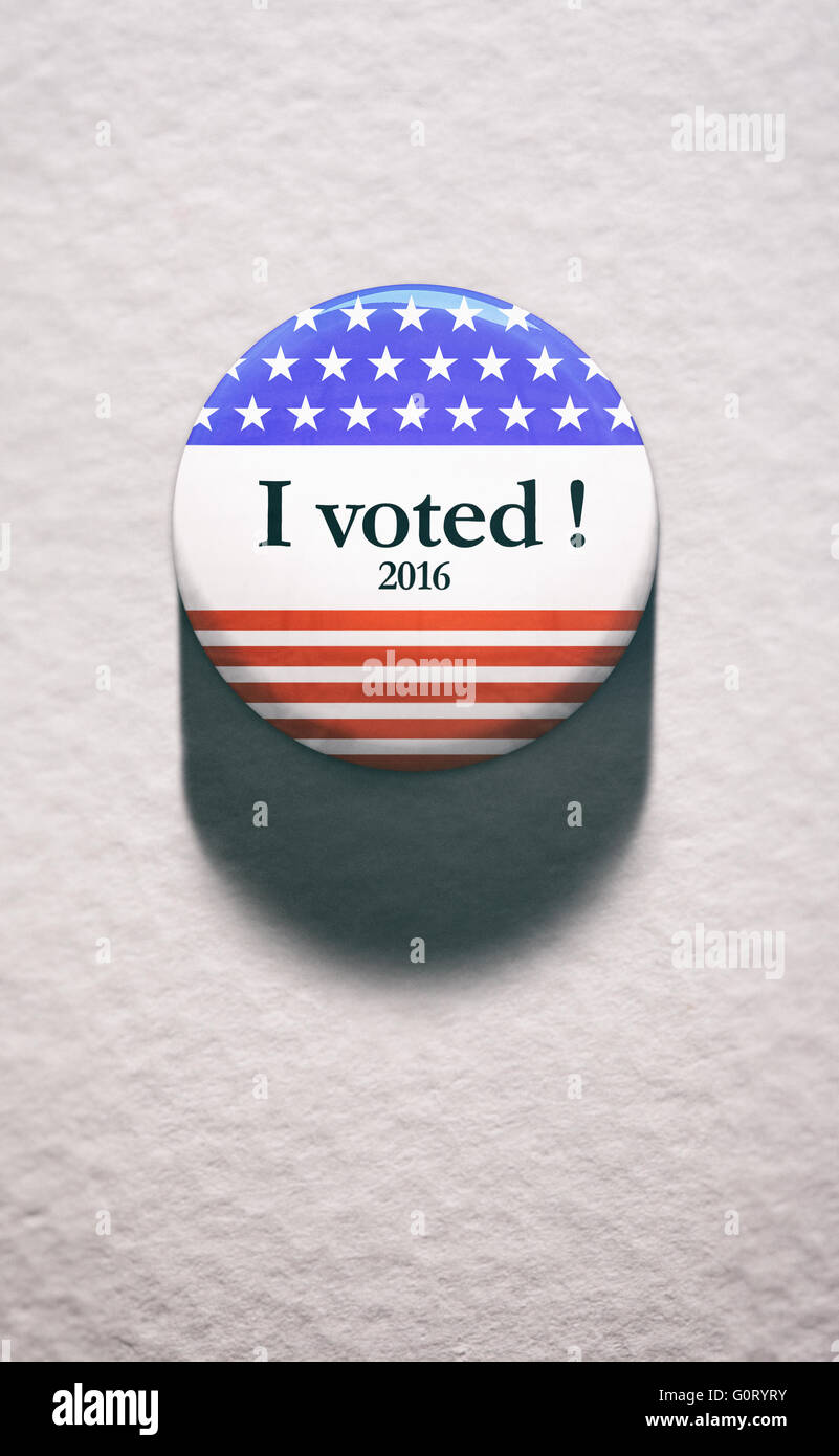 Series of voting buttons for the American Election Stock Photo - Alamy