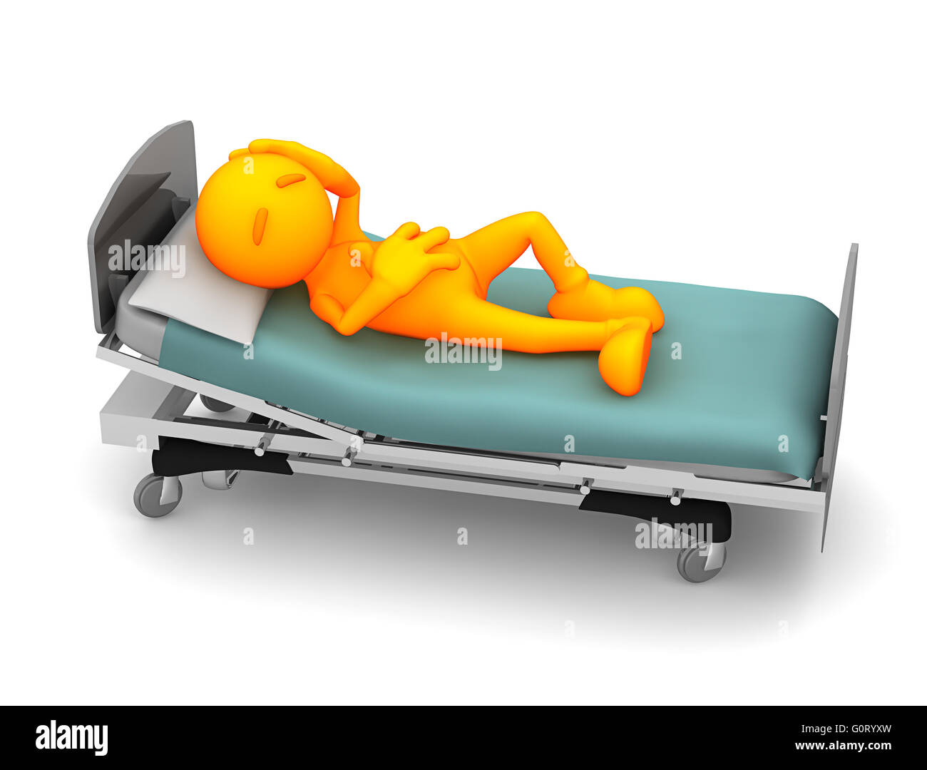 3d rendered orange man Stock Photo - Alamy