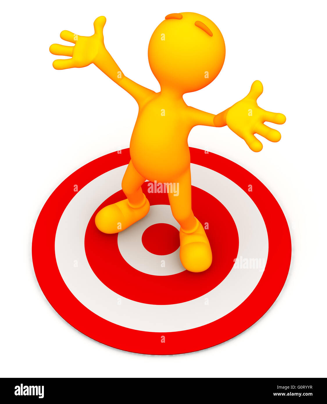 An extensive series of a 3d orange man, with a variety of props in all ...