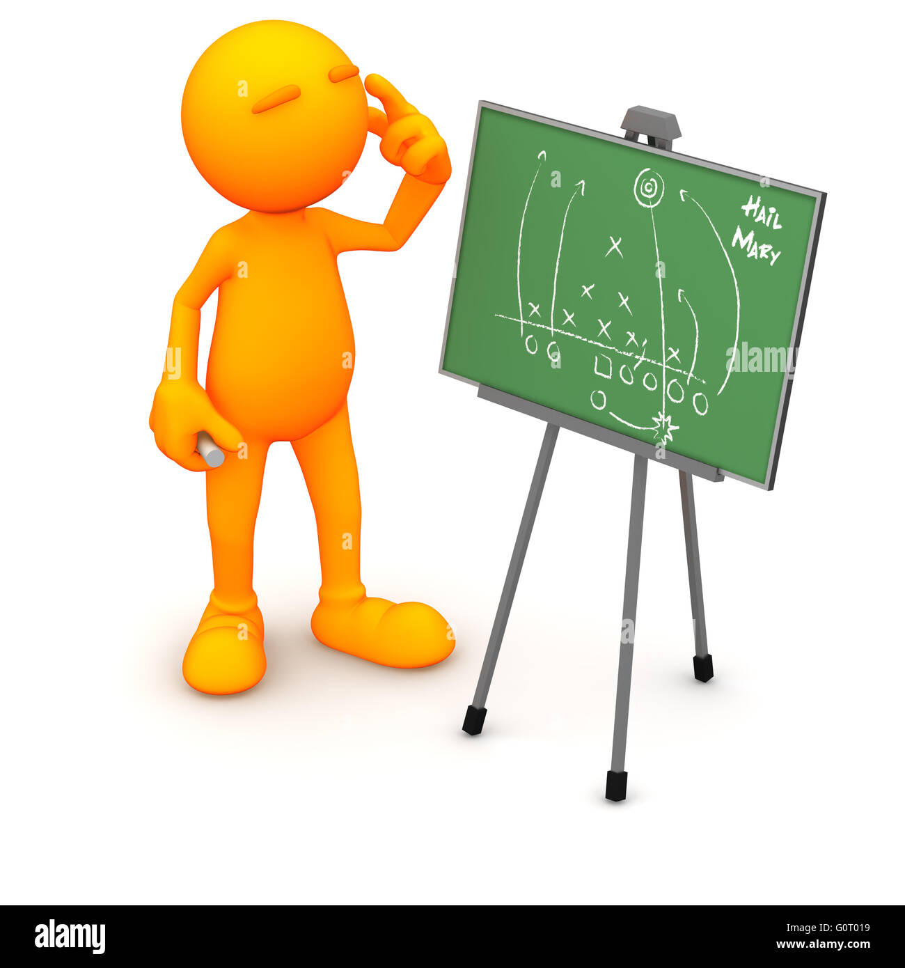 An extensive series of a 3d orange man, with a variety of props in all ...