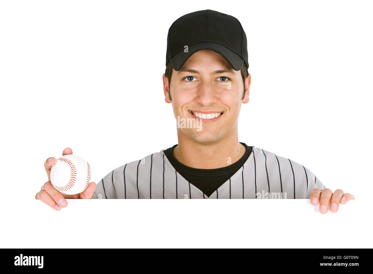 Isolated on white series of two men in baseball uniforms, in various ...
