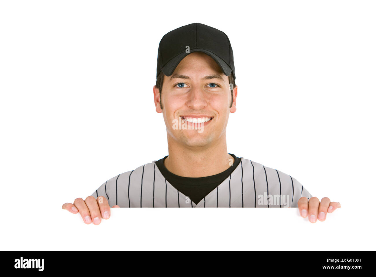 Isolated on white series of two men in baseball uniforms, in various ...