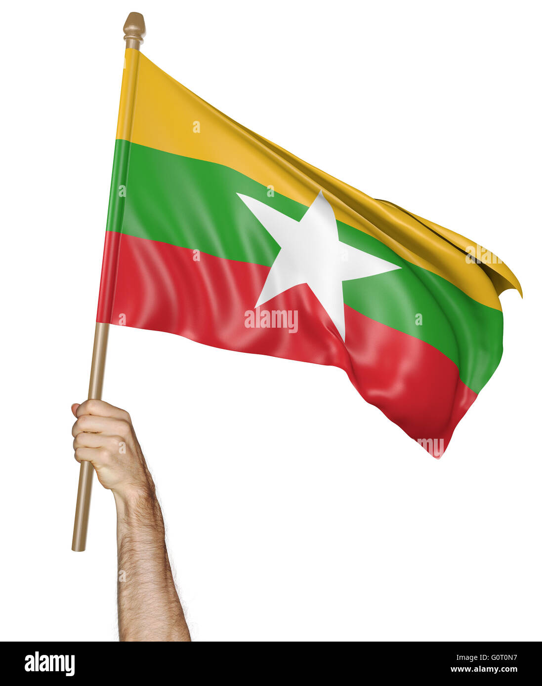 Burmese flag hi-res stock photography and images - Alamy