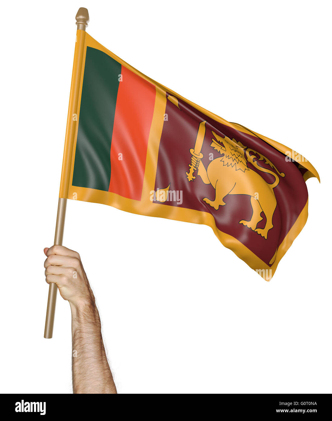 National flag of sri lanka hi-res stock photography and images - Alamy