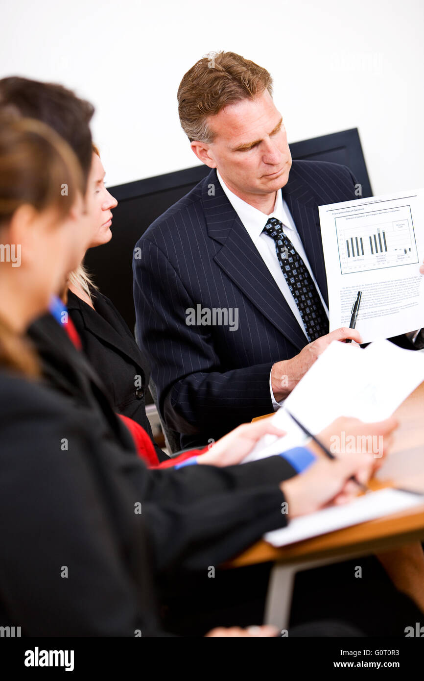 Series with a mixed ethnicity group of business people in various poses ...