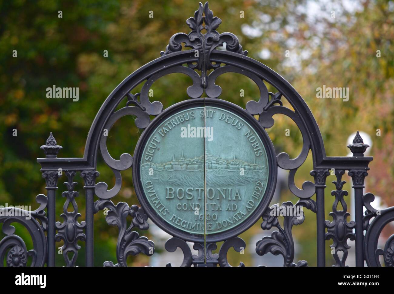 Boston public garden entrance hi-res stock photography and images - Alamy