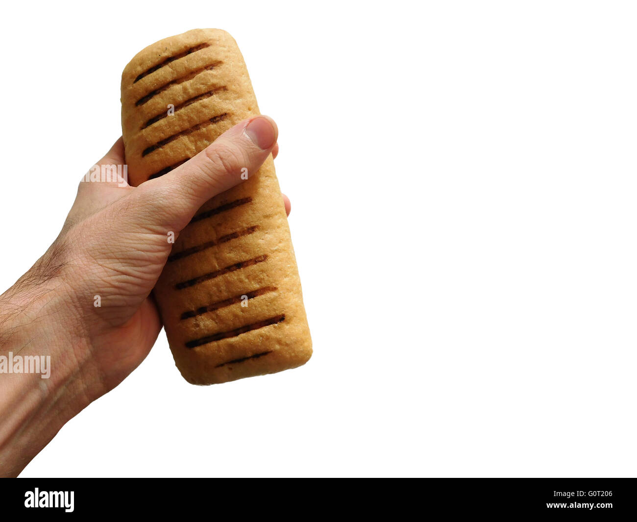 hand with bread Stock Photo - Alamy