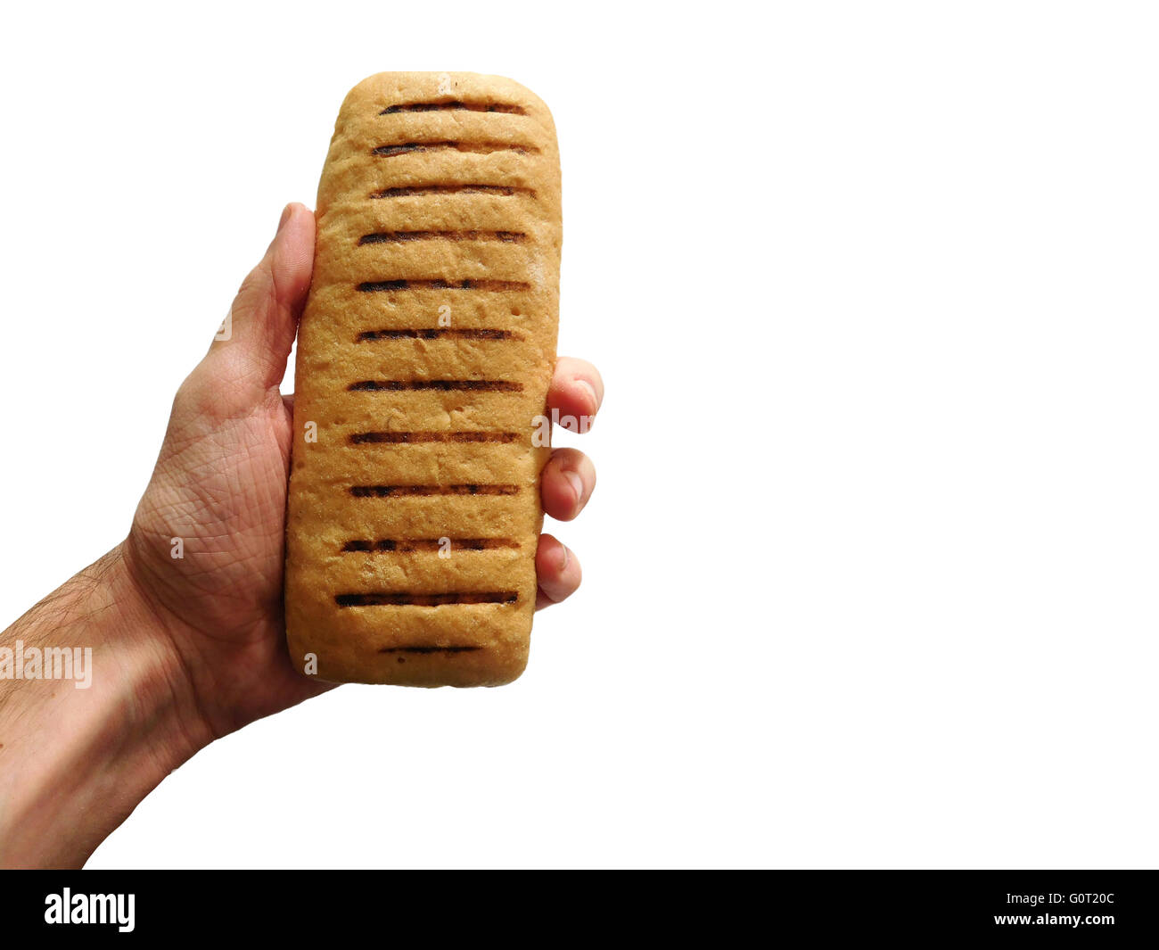 hand with bread Stock Photo - Alamy