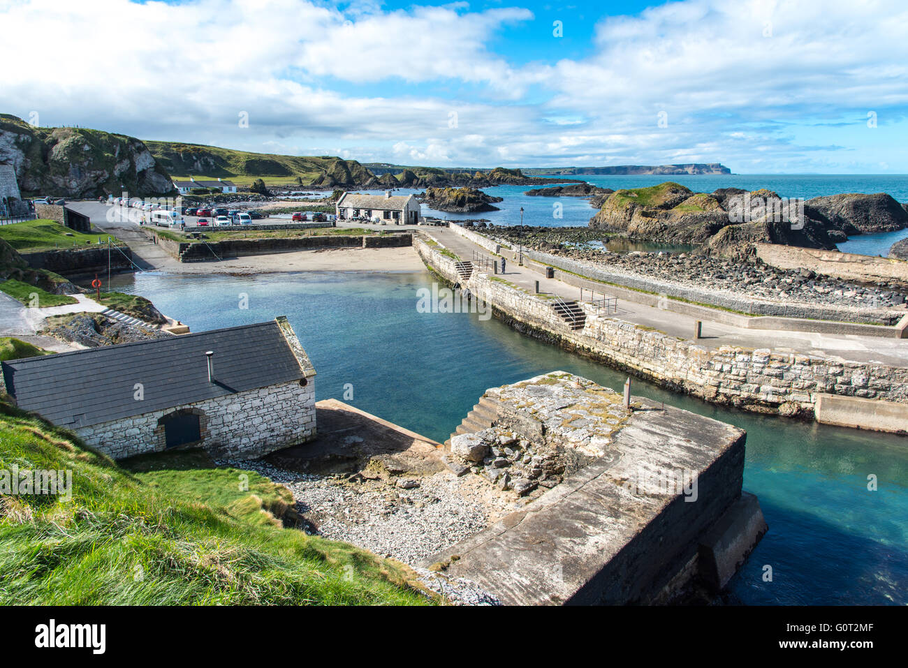 Ballintoy harbour hi-res stock photography and images - Alamy
