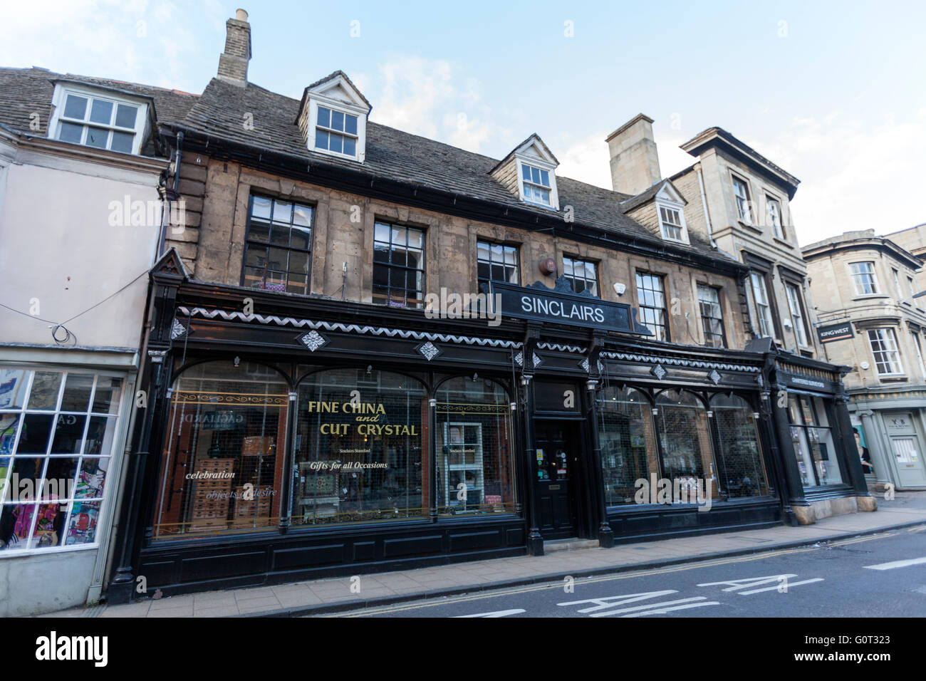 Stamford Sinclairs fine china shop , Lincolnshire, England Stock Photo ...