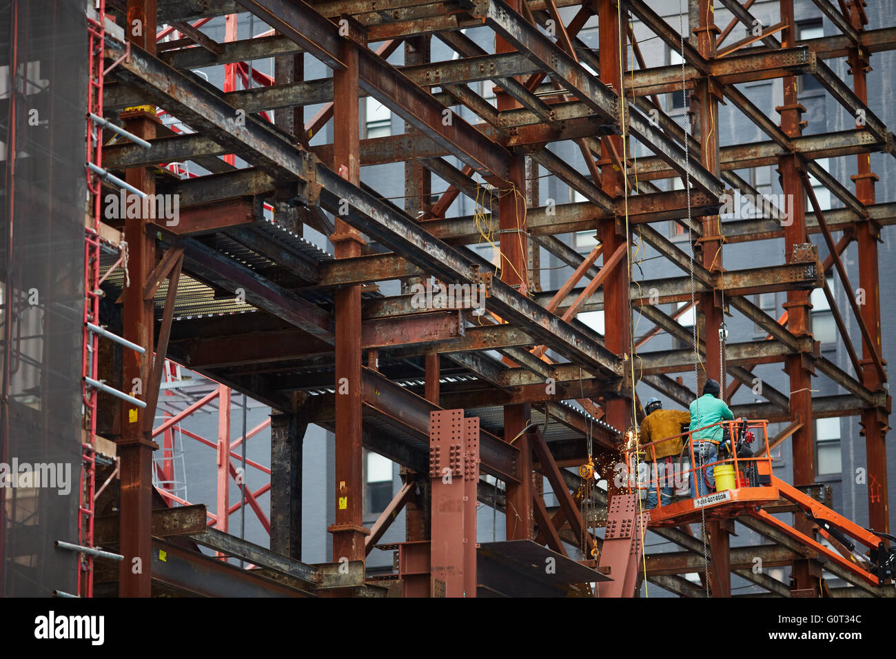 New York times Square broadway steel frames building no adverts ...