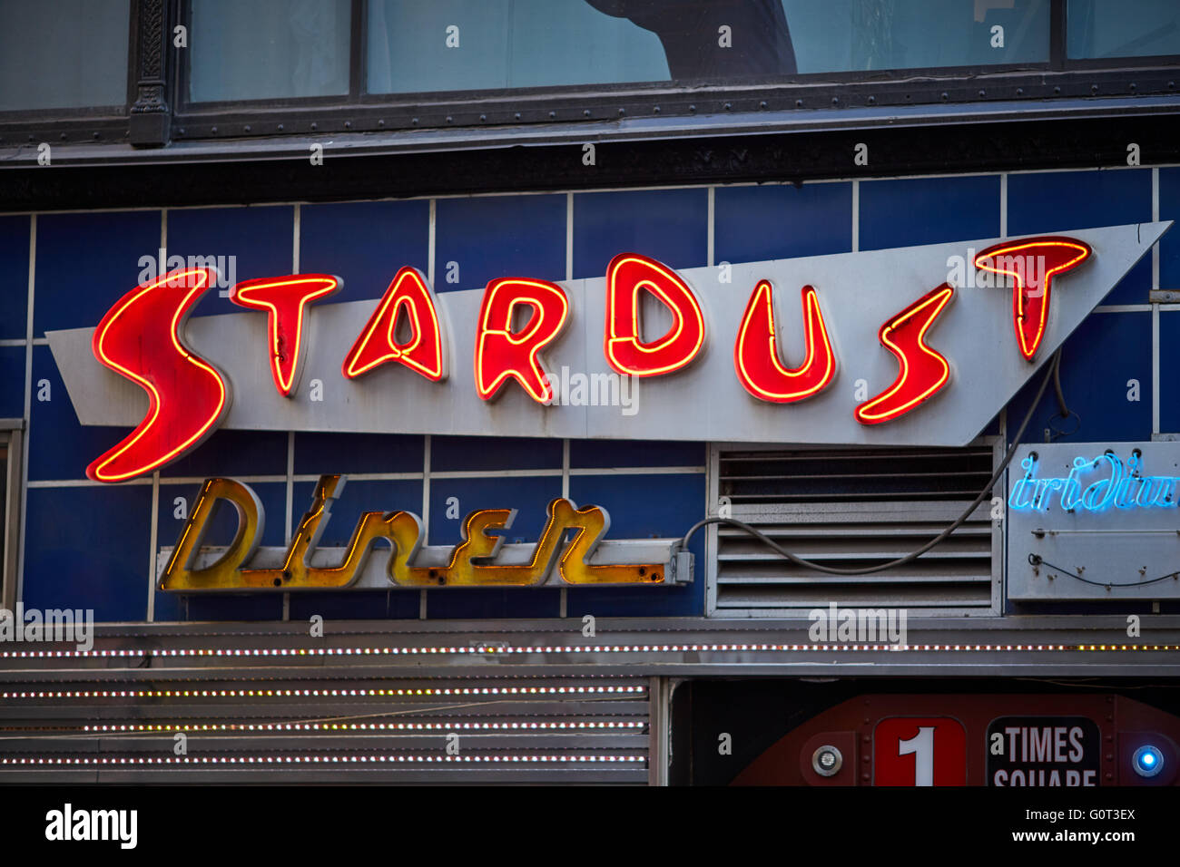 New york exterior Stardust dinner times square People crowds many ...