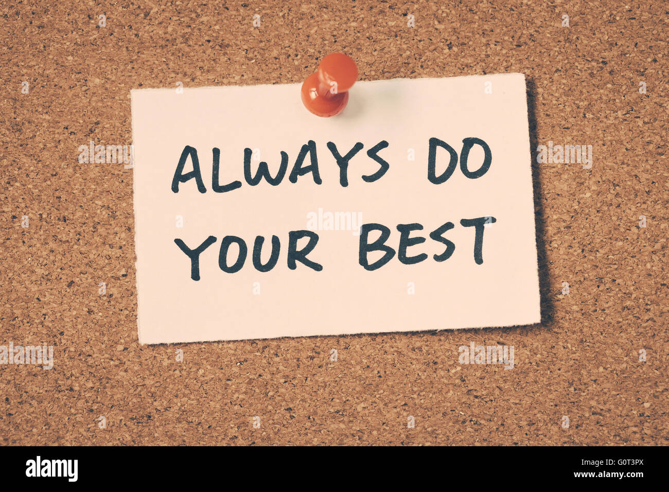 always do your best Stock Photo - Alamy