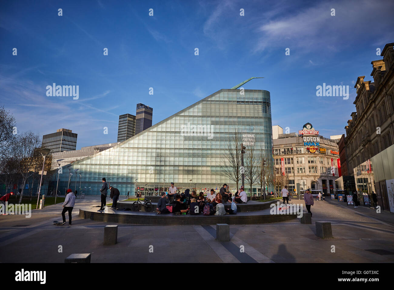 Urbis, National Football Museum in Manchester Stock Photo - Alamy